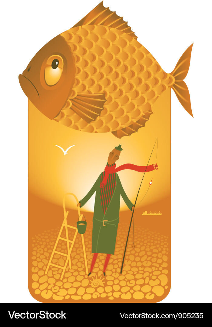 Fisherman Royalty Free Vector Image - VectorStock