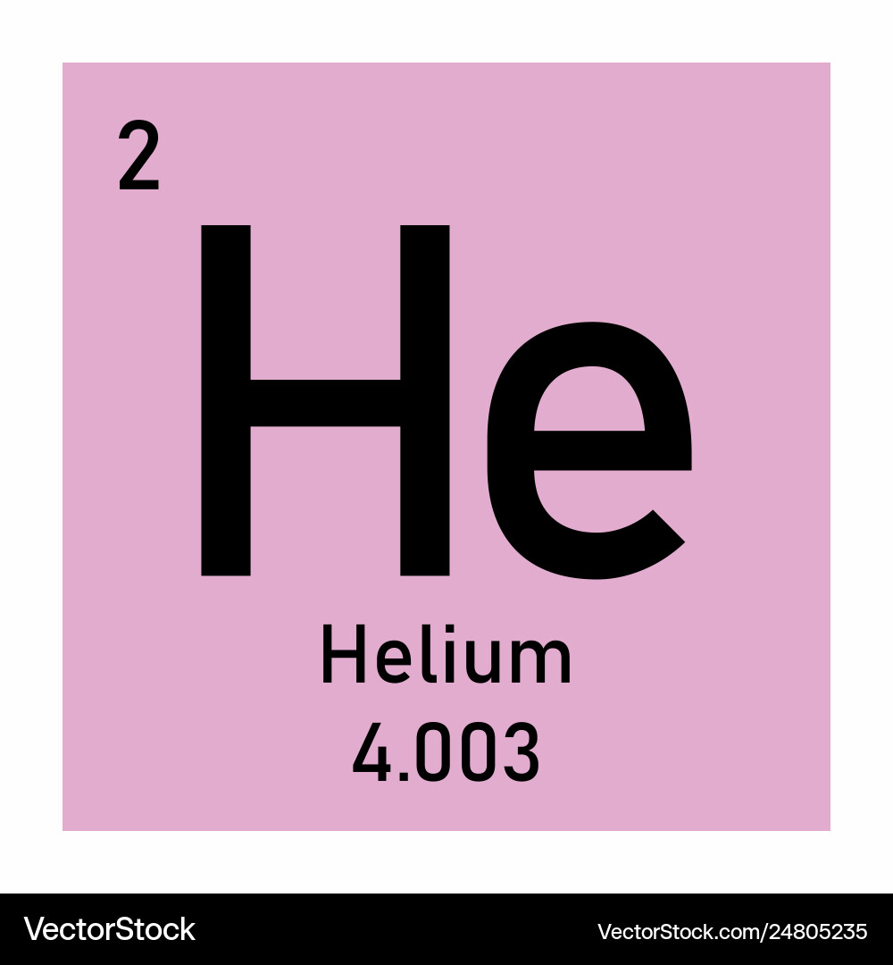 Helium symbol Royalty Free Vector Image - VectorStock