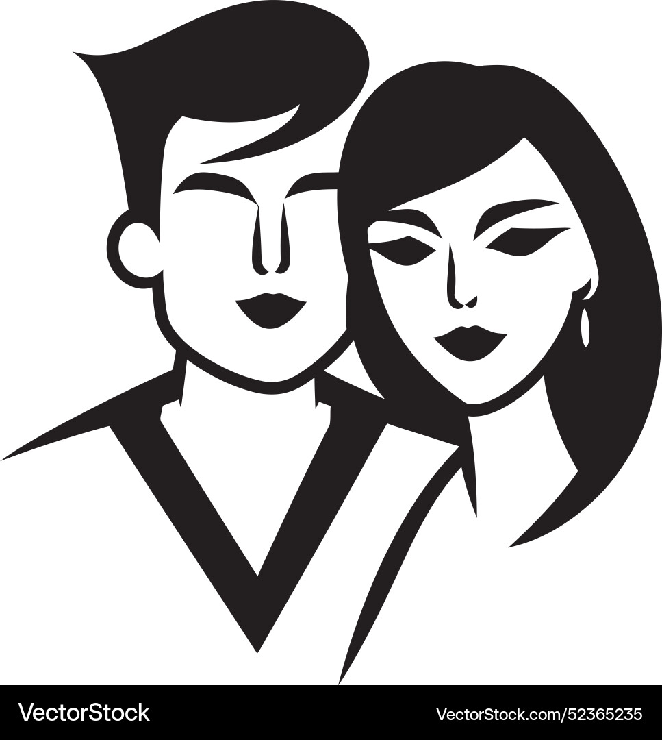 Narrating affection dynamic couple stylesvisual Vector Image Narrating affection dynamic couple stylesvisual Vector Image