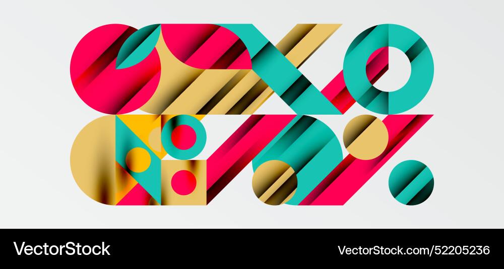 Geometric neo patterns abstract background Vector Image