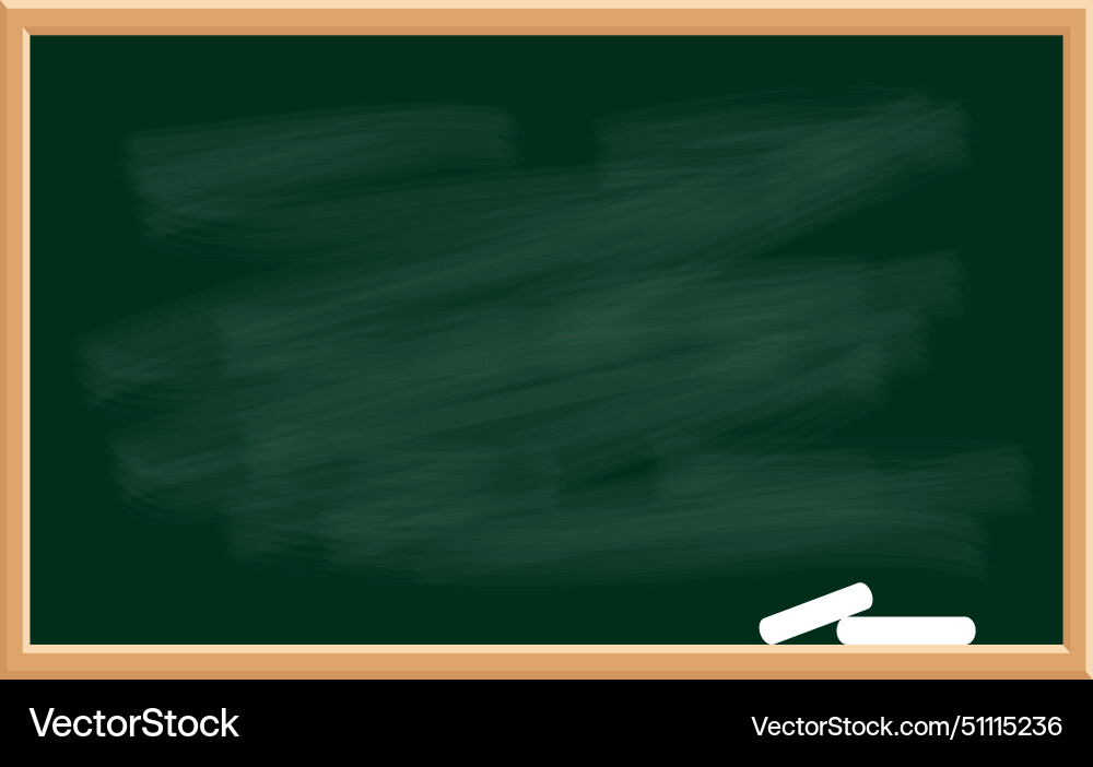 School chalk green board Royalty Free Vector Image