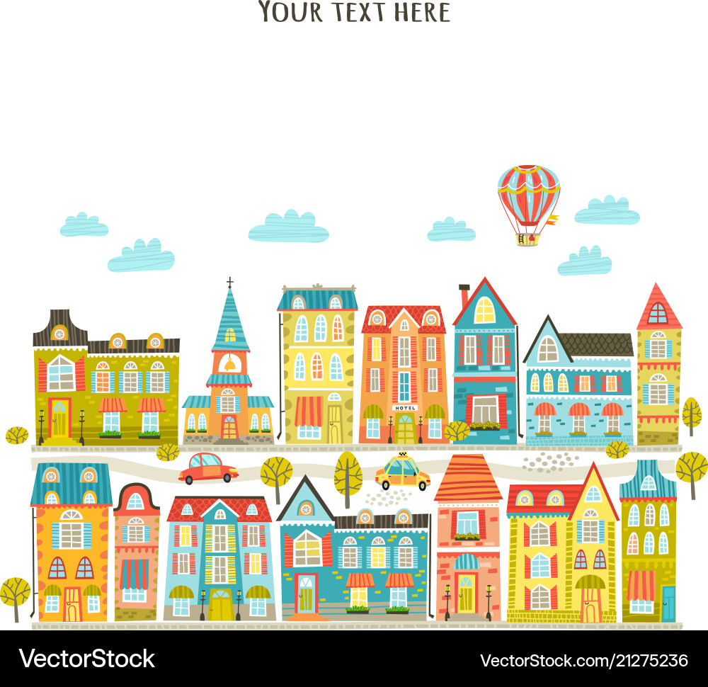Town Royalty Free Vector Image - VectorStock