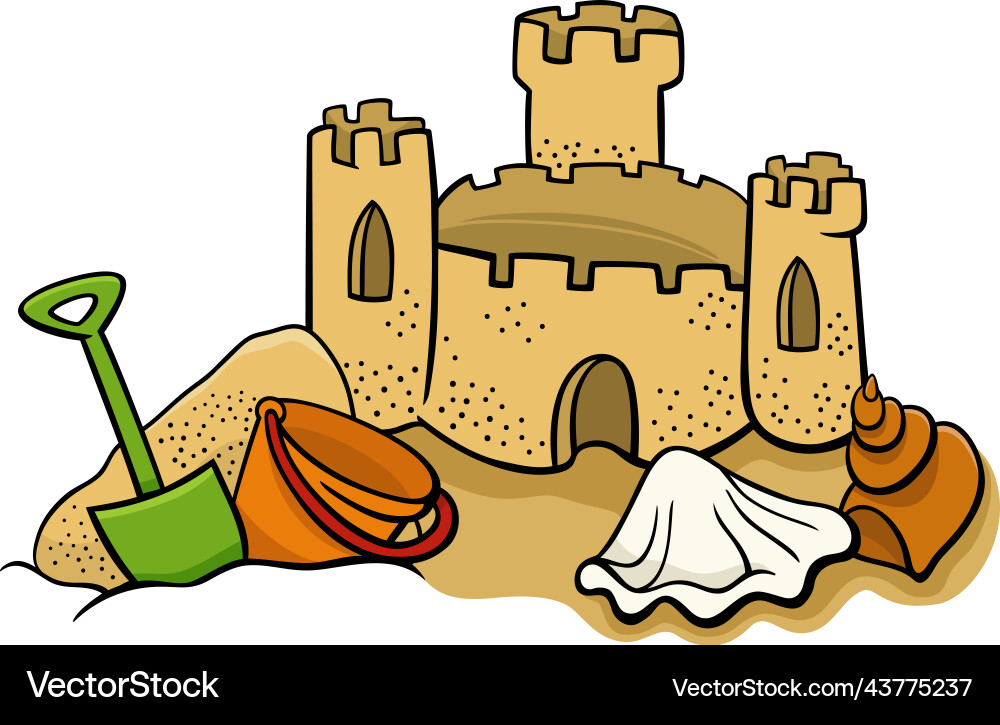 Sand Castle Clipart 45 Building A Sand Castle High Res Illustrations