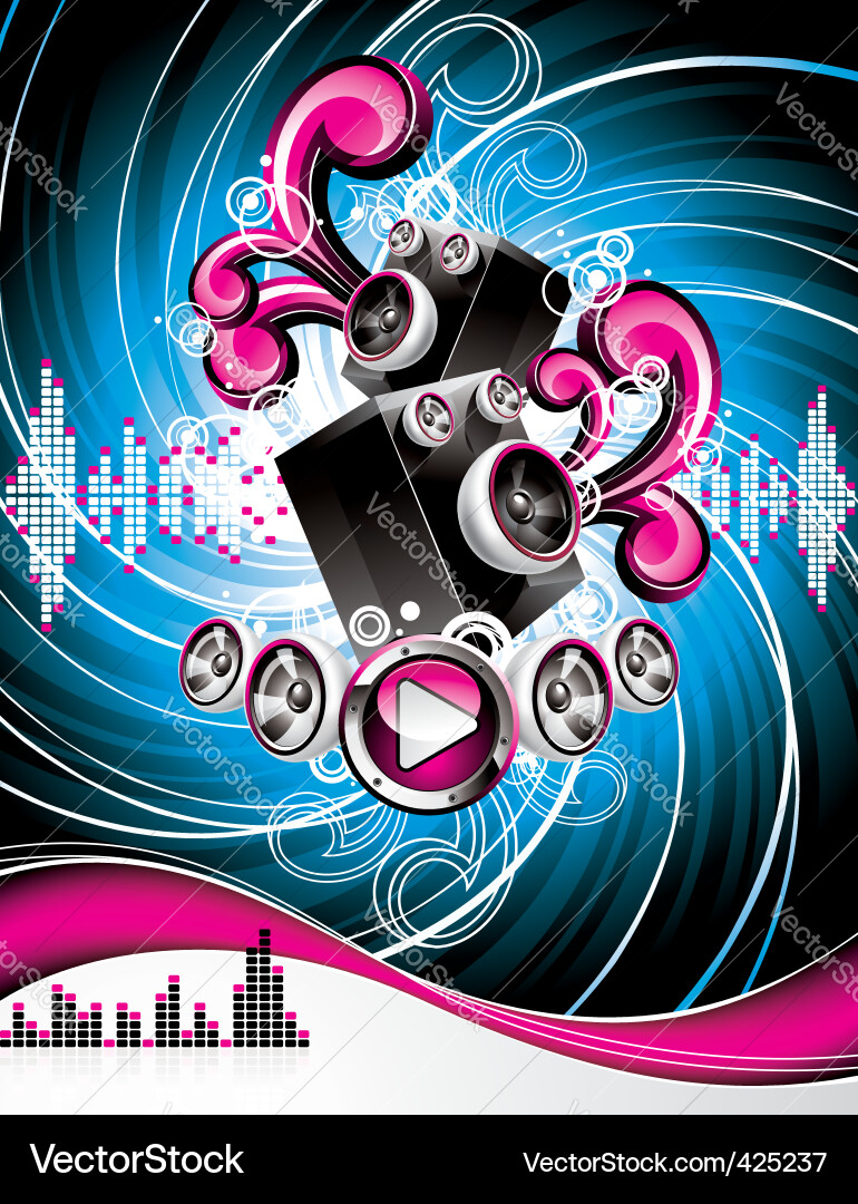 Music design Royalty Free Vector Image - VectorStock