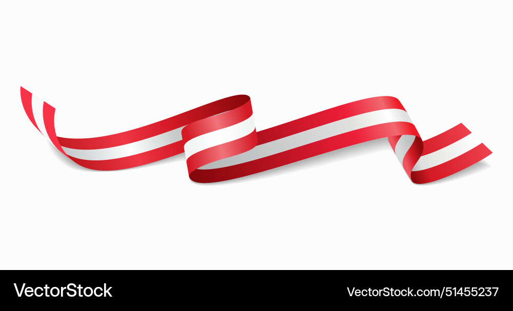 Peruvian flag wavy abstract background Royalty Free Vector