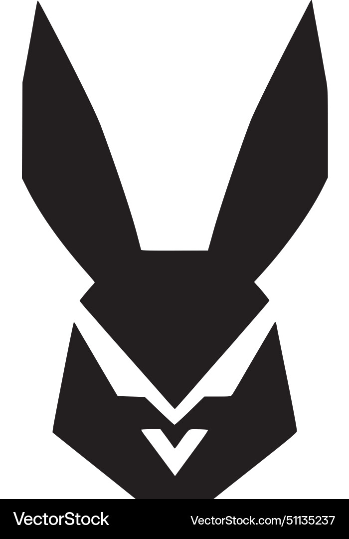 Rabbit - minimalist and simple silhouette Vector Image