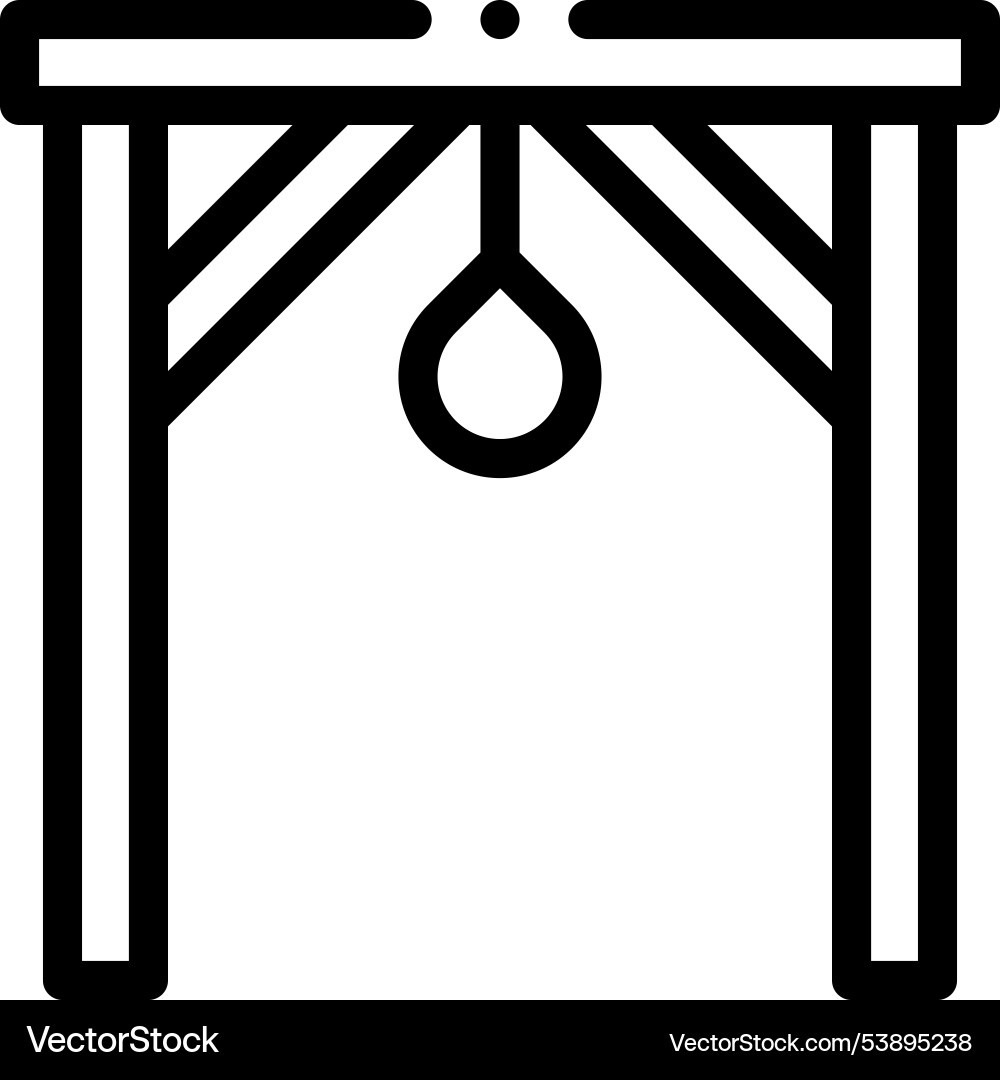 Gambling icon thin linear style design isolated Vector Image