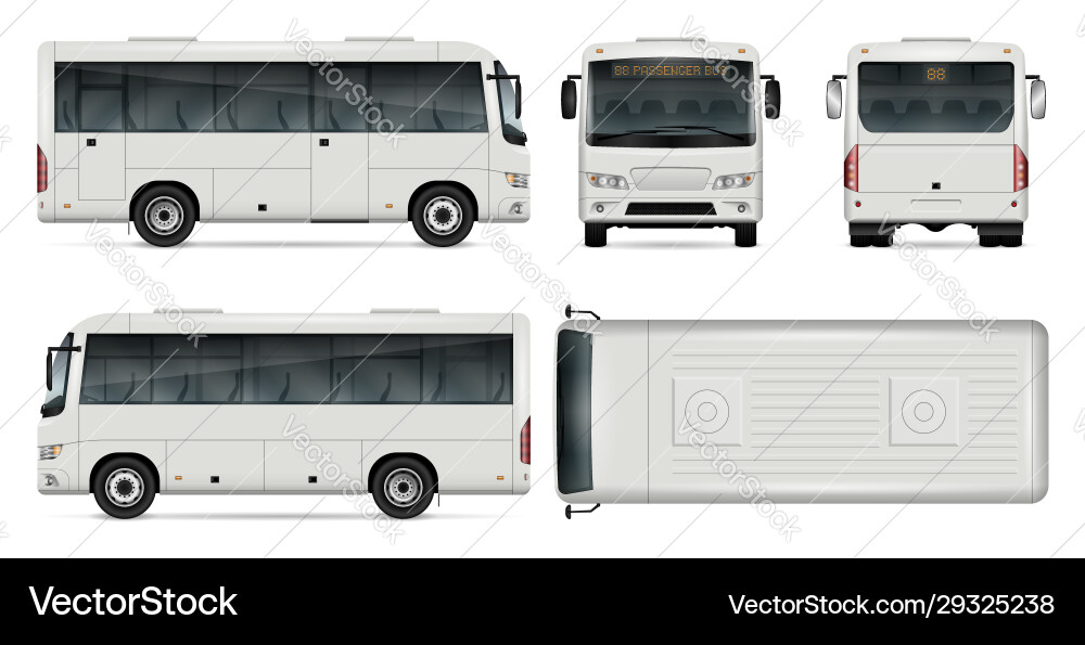 Mini bus Royalty Free Vector Image - VectorStock