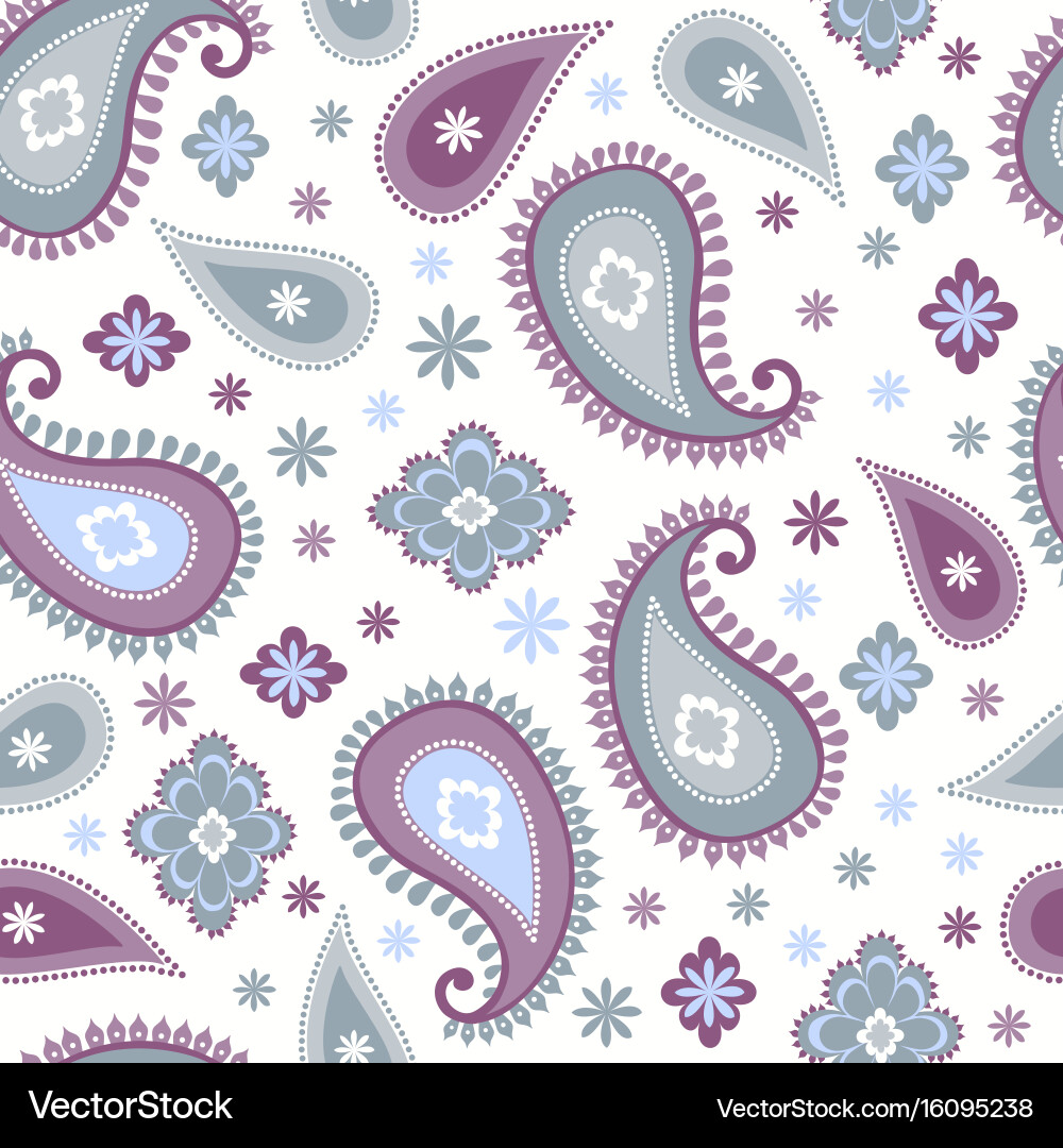 Seamless paisley pattern Royalty Free Vector Image