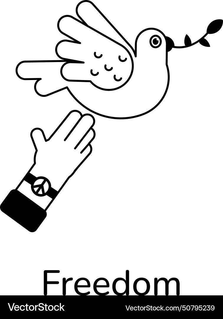 Freedom Royalty Free Vector Image - VectorStock