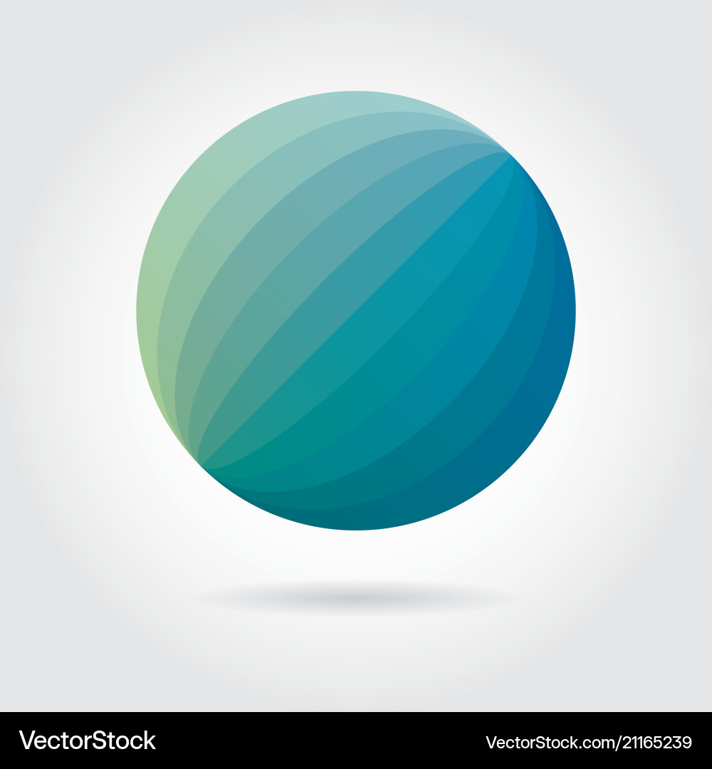 Smooth color gradient icon logo Royalty Free Vector Image