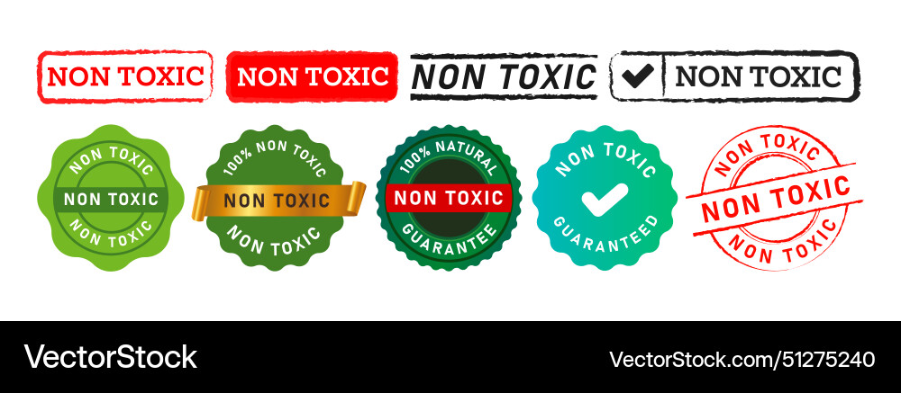 Non toxic rectangle circle stamp seal badge labels