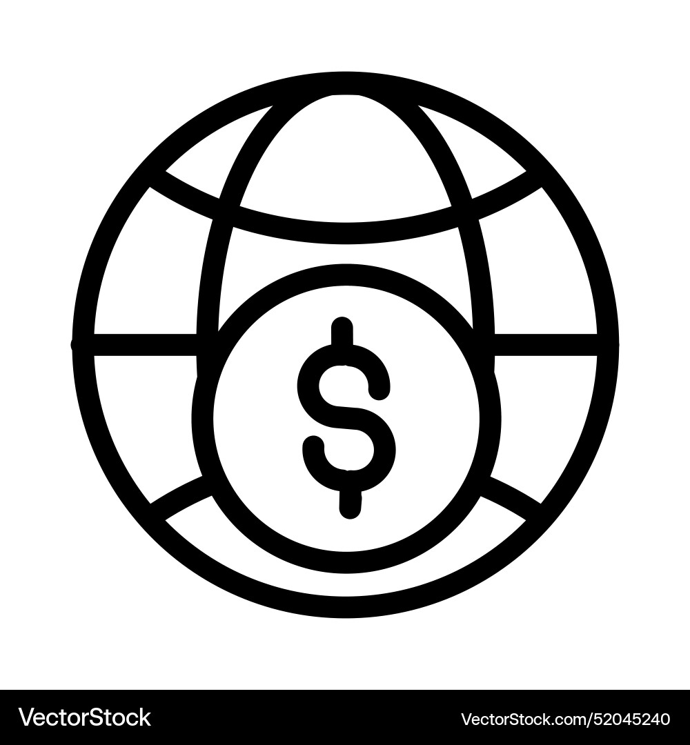 World payment transfer icon design in filled Vector Image