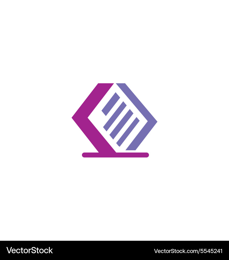 Data paper storage file logo Royalty Free Vector Image