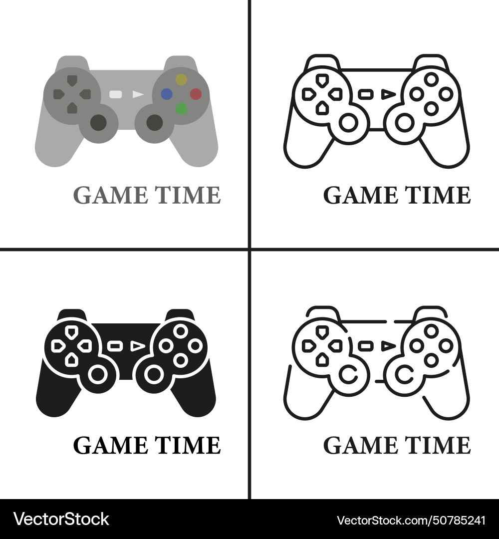 Joystick icon game console symbol Royalty Free Vector Image