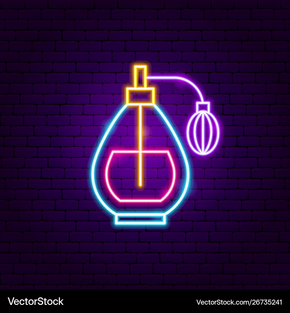 Neon Perfume Sign Royalty Free Vector Image - VectorStock