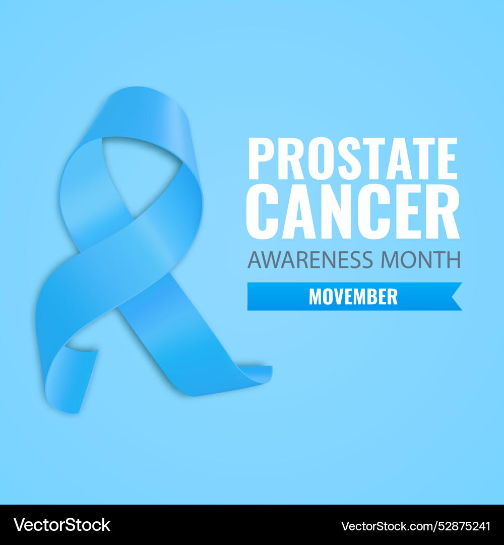 Prostate cancer awareness month Royalty Free Vector Image
