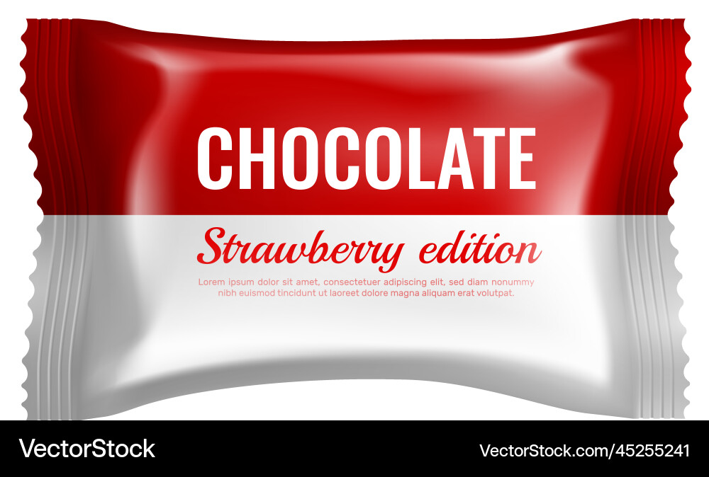 Realistic chocolate candy Royalty Free Vector Image