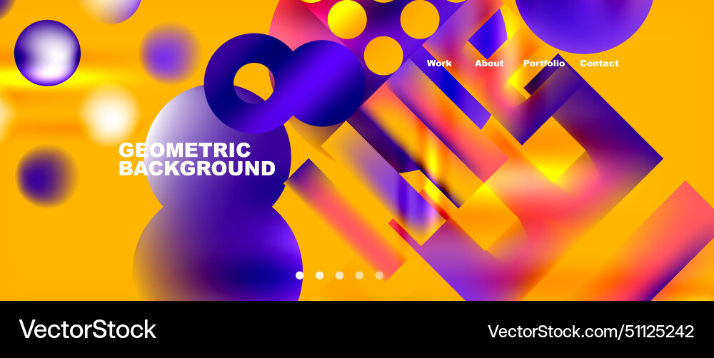 Colorful geometric pattern with circles Royalty Free Vector