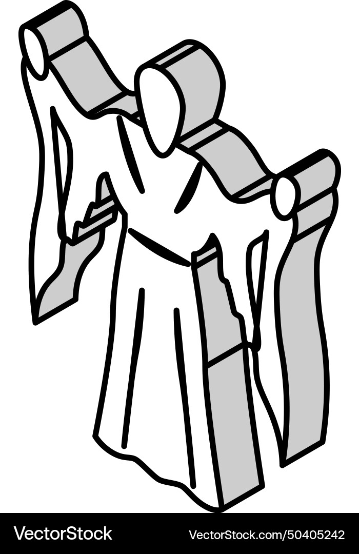 Horror ghost isometric icon Royalty Free Vector Image