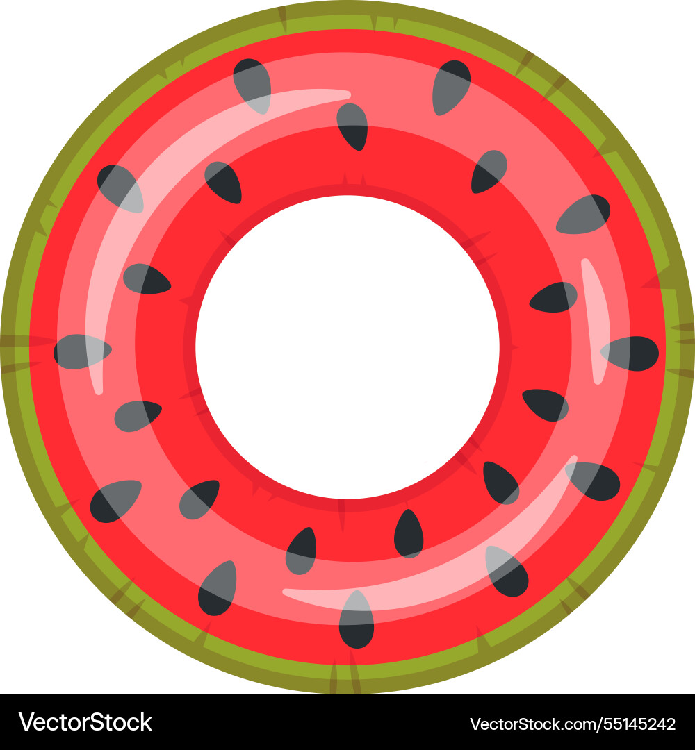 Vibrant of a pool float shaped like Royalty Free Vector