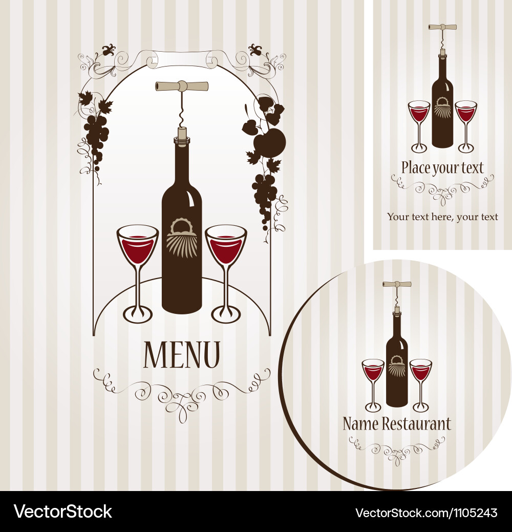 Bottle of wine Royalty Free Vector Image - VectorStock
