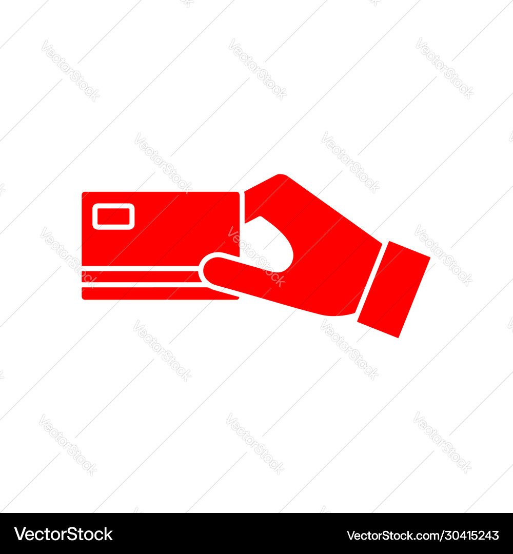 Flat credit card payment icon Royalty Free Vector Image