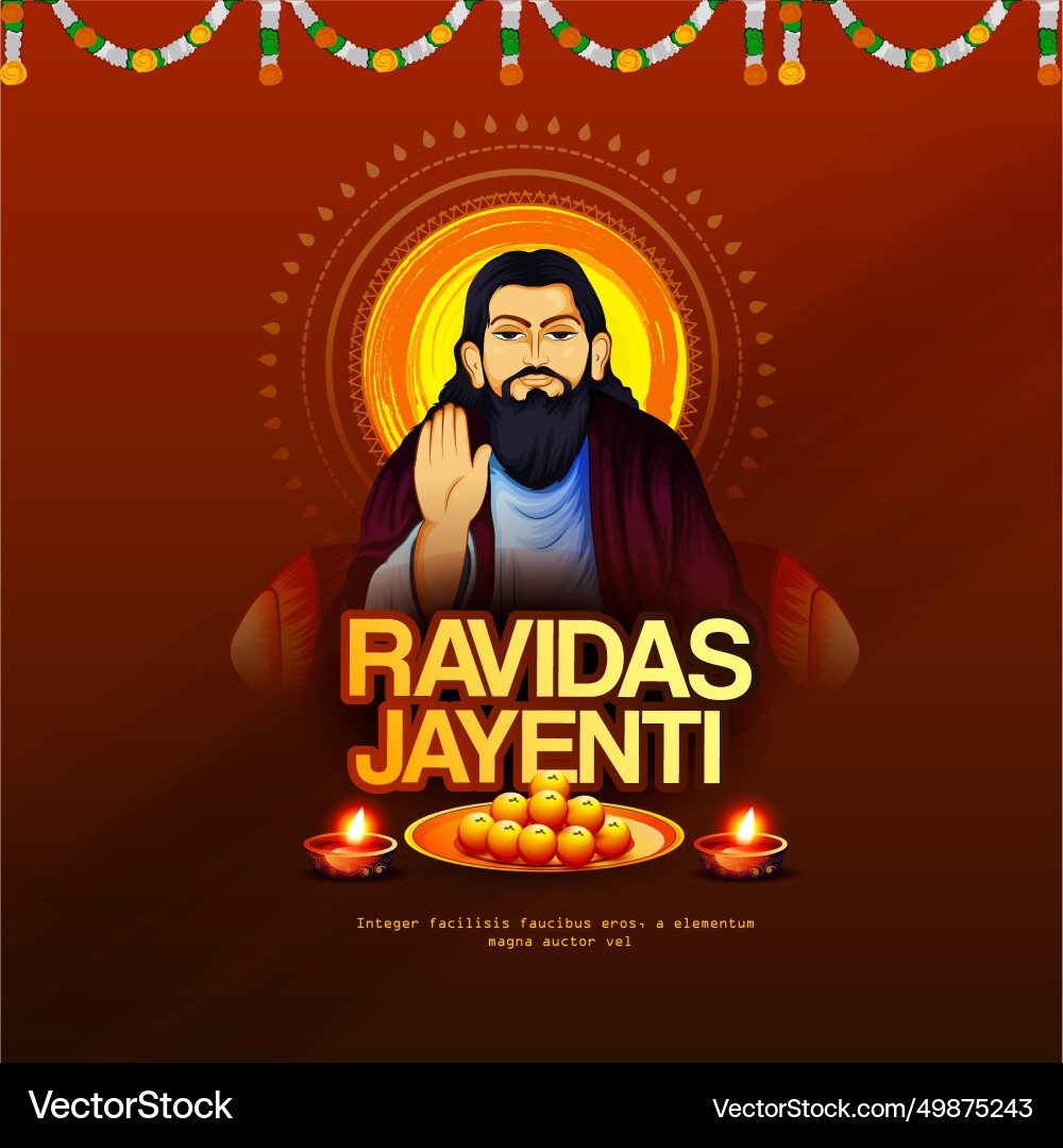 Guru ravidas jayanti Royalty Free Vector Image