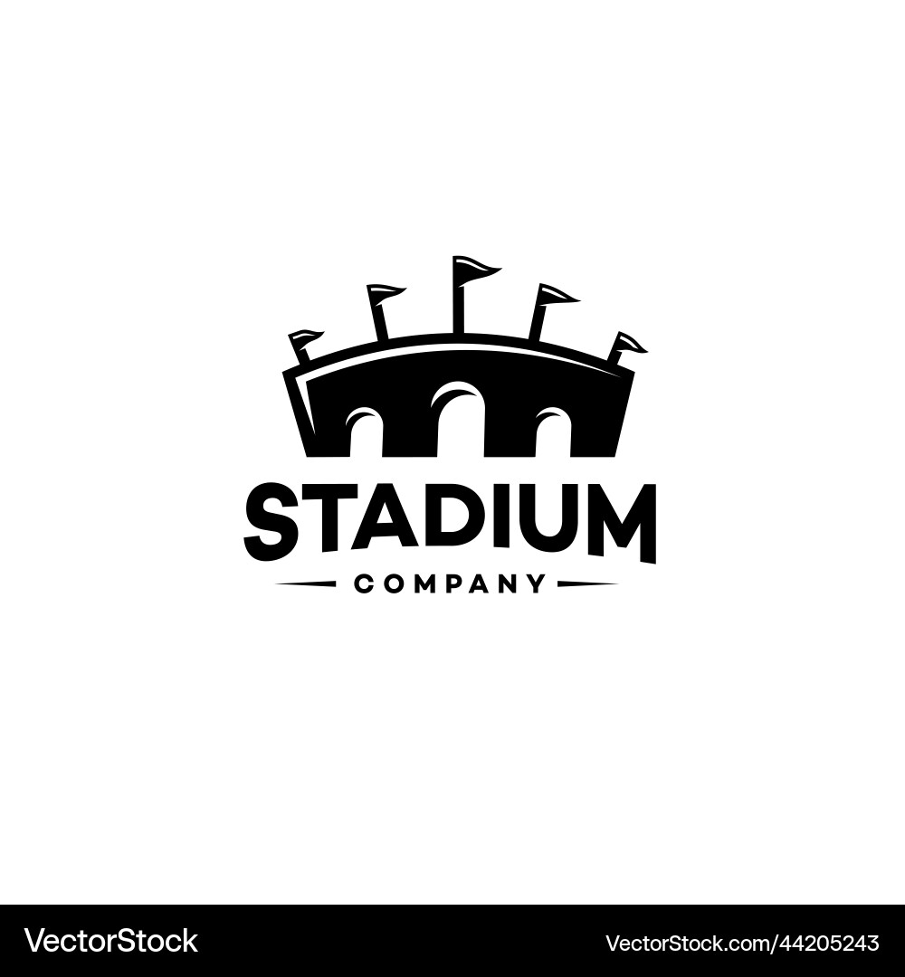 Stadium venue arena logo icon Royalty Free Vector Image