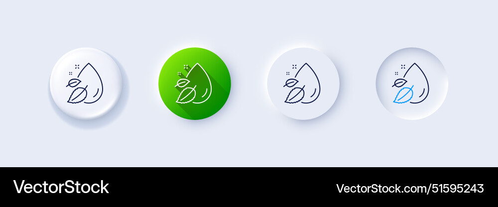 Water drop line icon moisture sign icons Vector Image