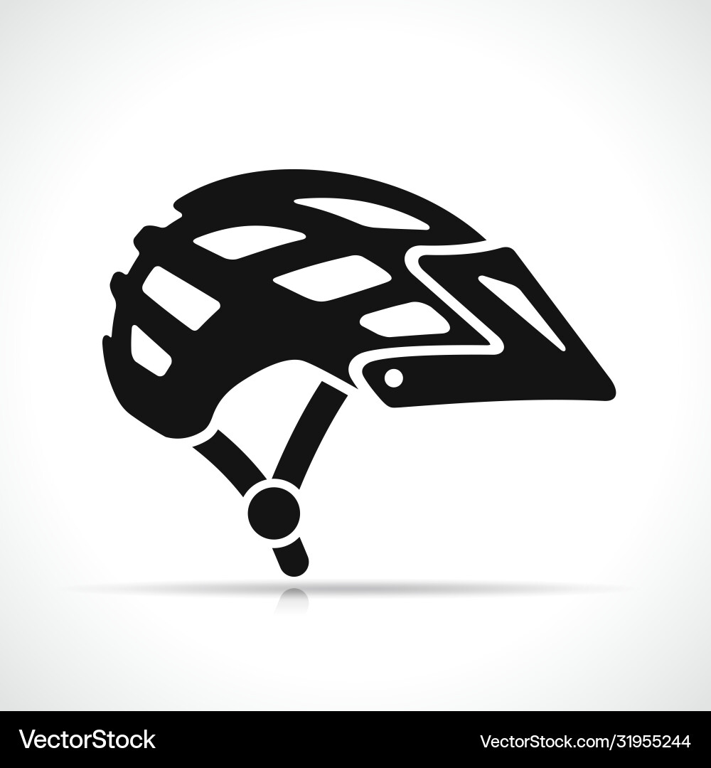 Bike helmet icon symbol Royalty Free Vector Image