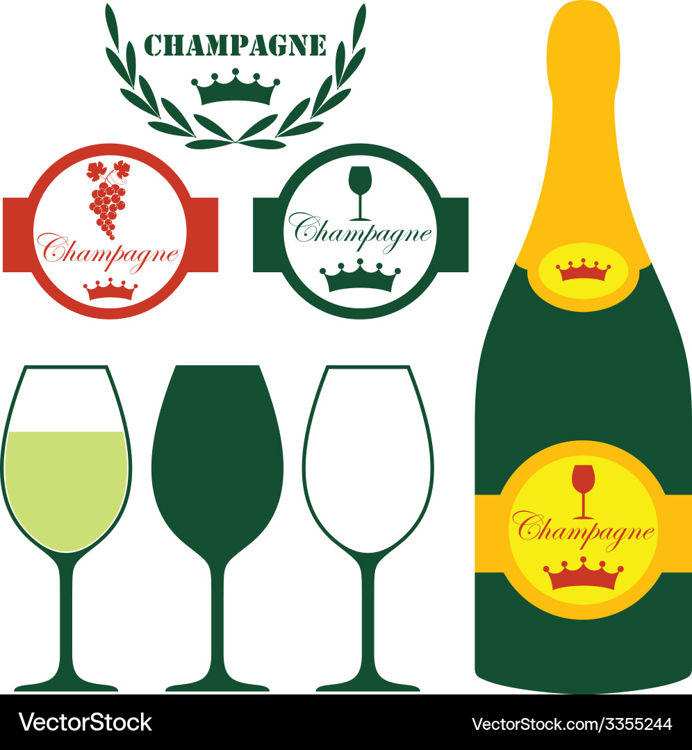 Champagne Royalty Free Vector Image - VectorStock
