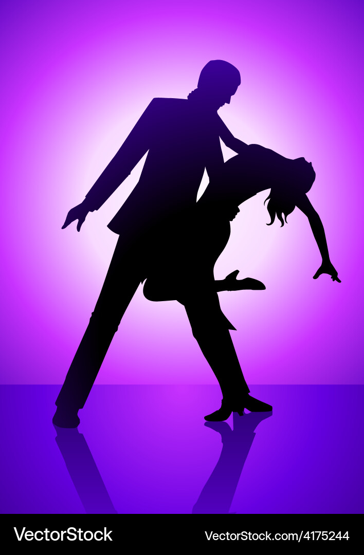 Dancing couple Royalty Free Vector Image - VectorStock