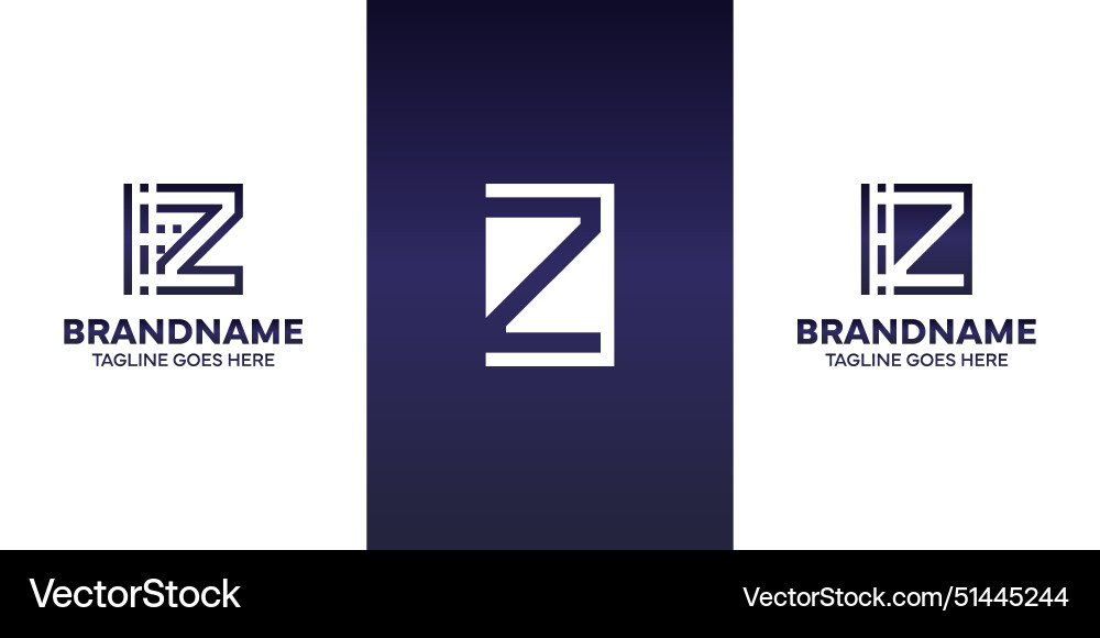Letter z technology logo suitable for business Vector Image