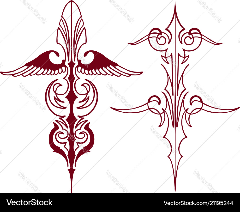 Pinstripe graphics car racing vehicle Royalty Free Vector