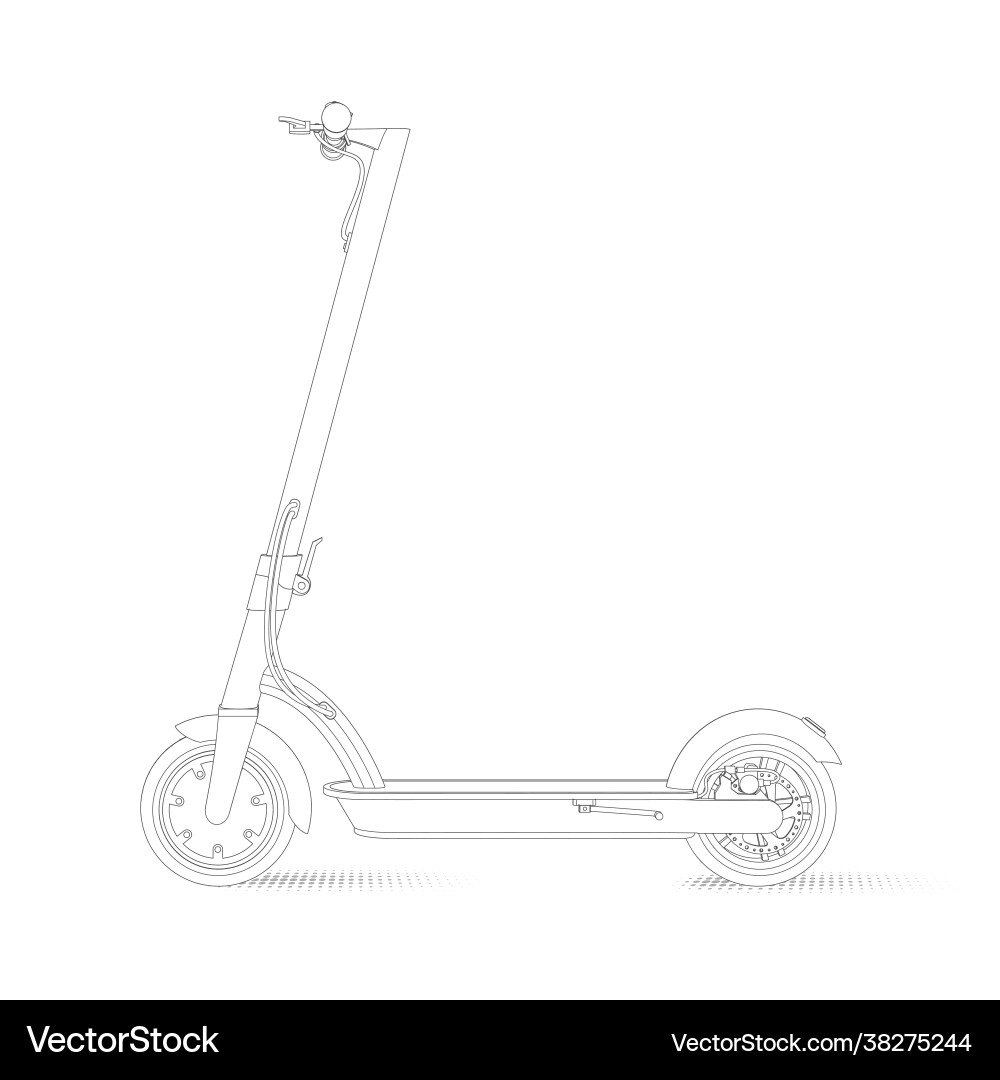 Realistic an electric scooter Royalty Free Vector Image