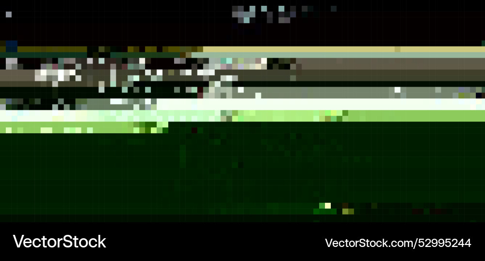 Trendy glitch pattern on dark background abstract Vector Image