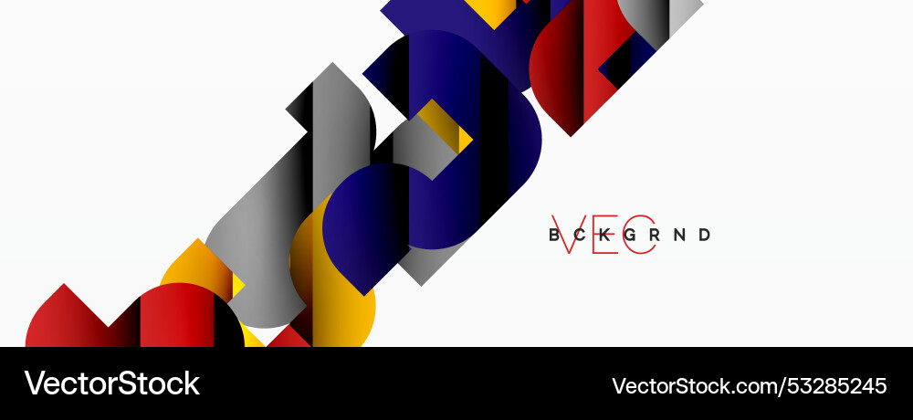 Abstract Background Colorful Geometric Curve Vector Image