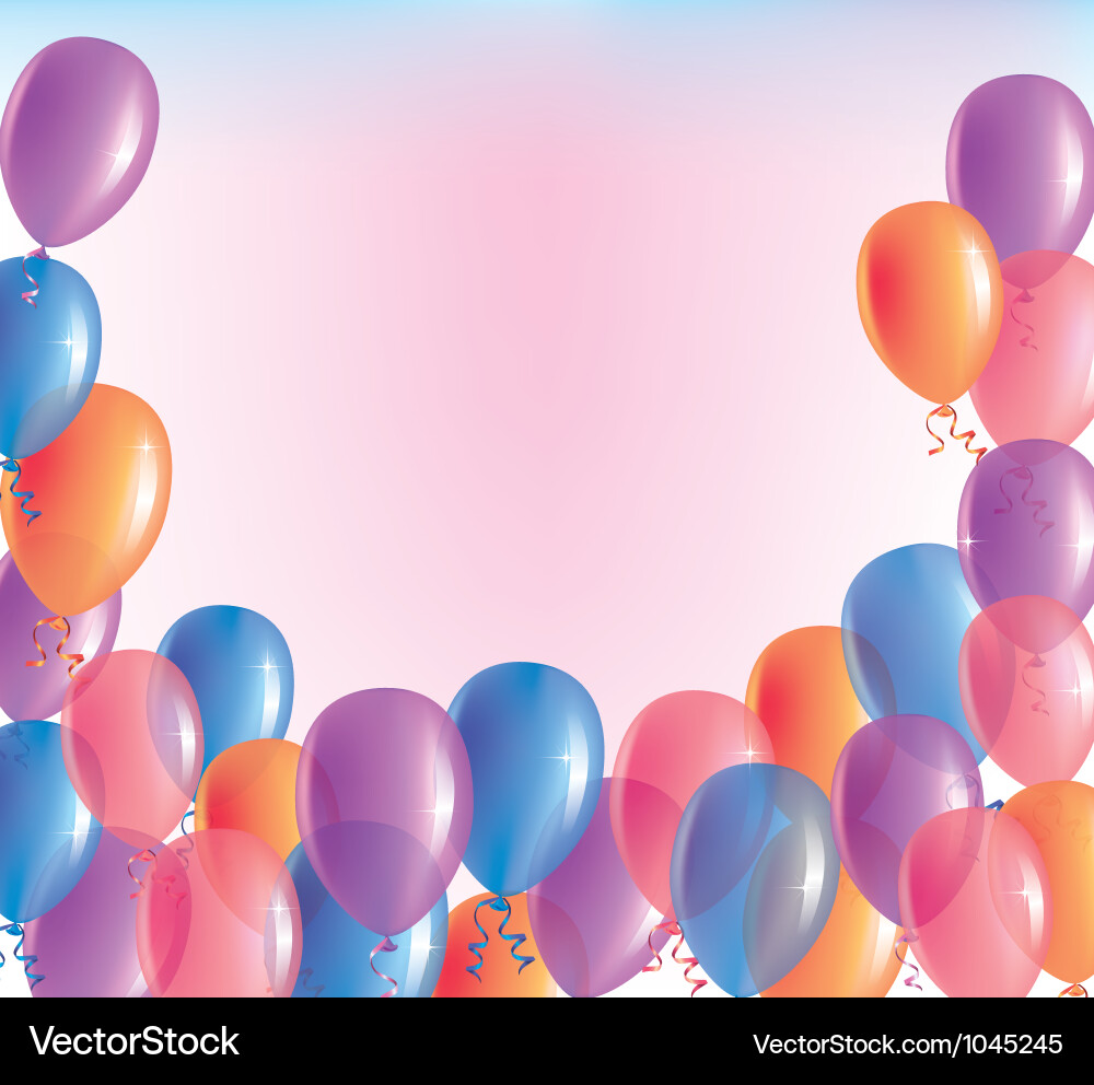Balloons background Royalty Free Vector Image - VectorStock