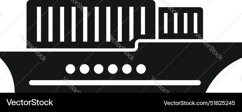 Cargo ship carrying container for delivery service
