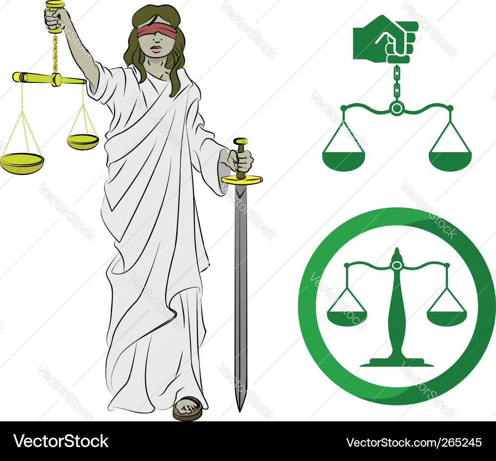 Justice Royalty Free Vector Image - VectorStock