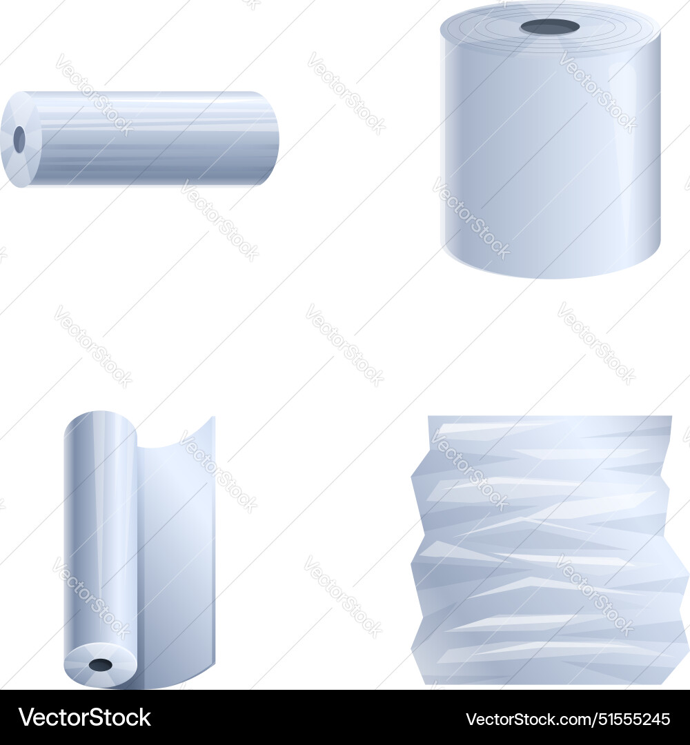 Variety of paper roll Royalty Free Vector Image