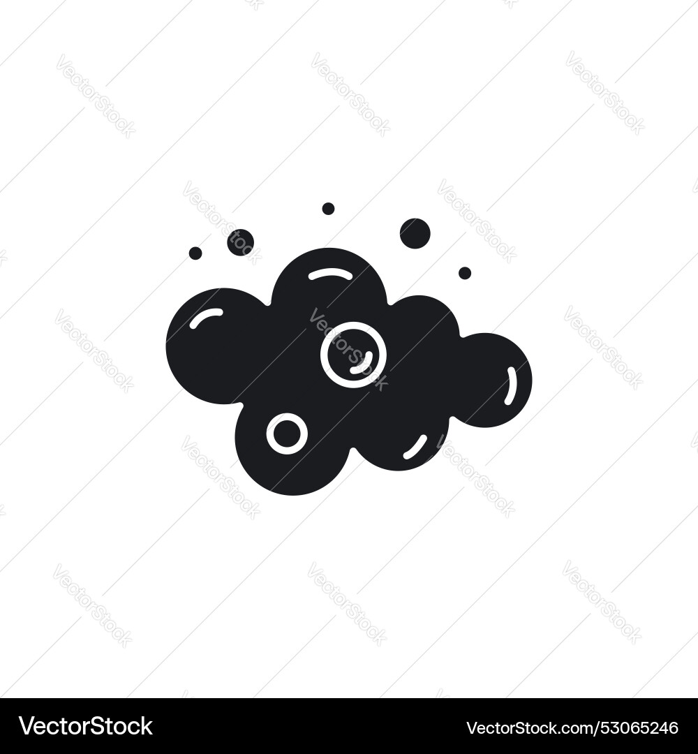 Foam icon isolated on white background Royalty Free Vector