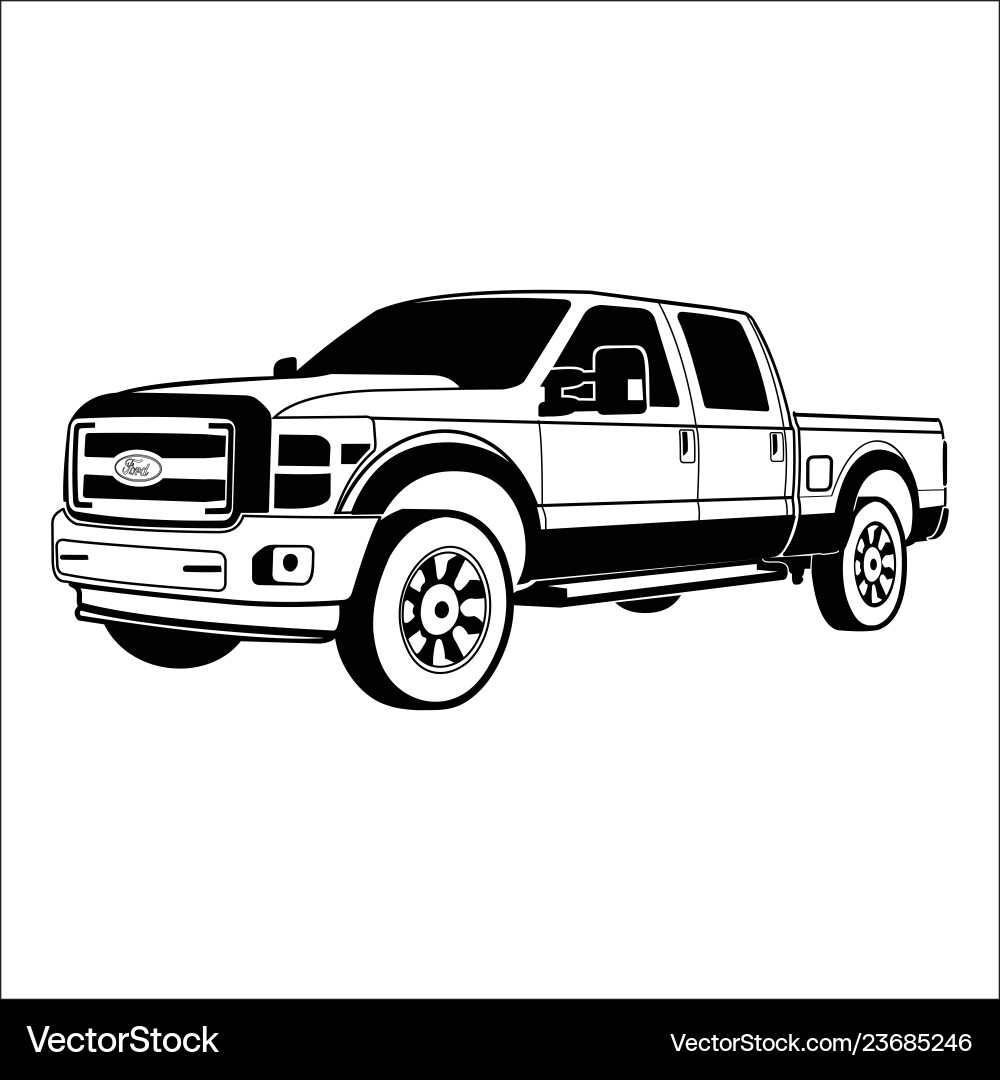 Ford powerstroke Royalty Free Vector Image - VectorStock