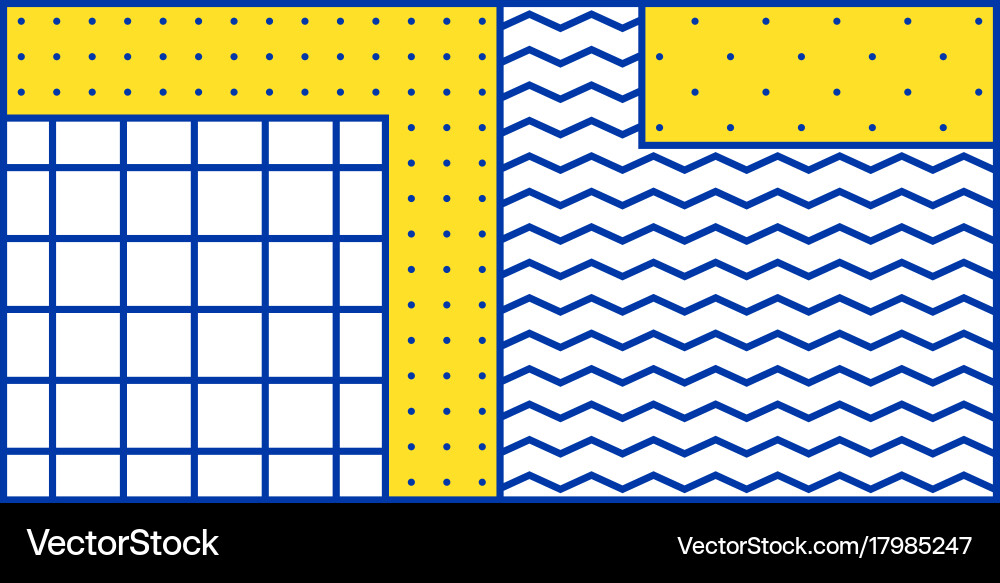 Colorful trend geometric pattern Royalty Free Vector Image