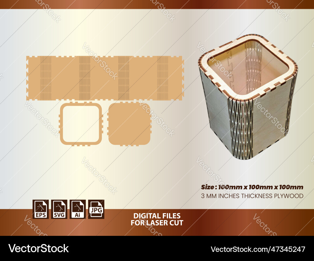 Multilayer laser cut card Royalty Free Vector Image