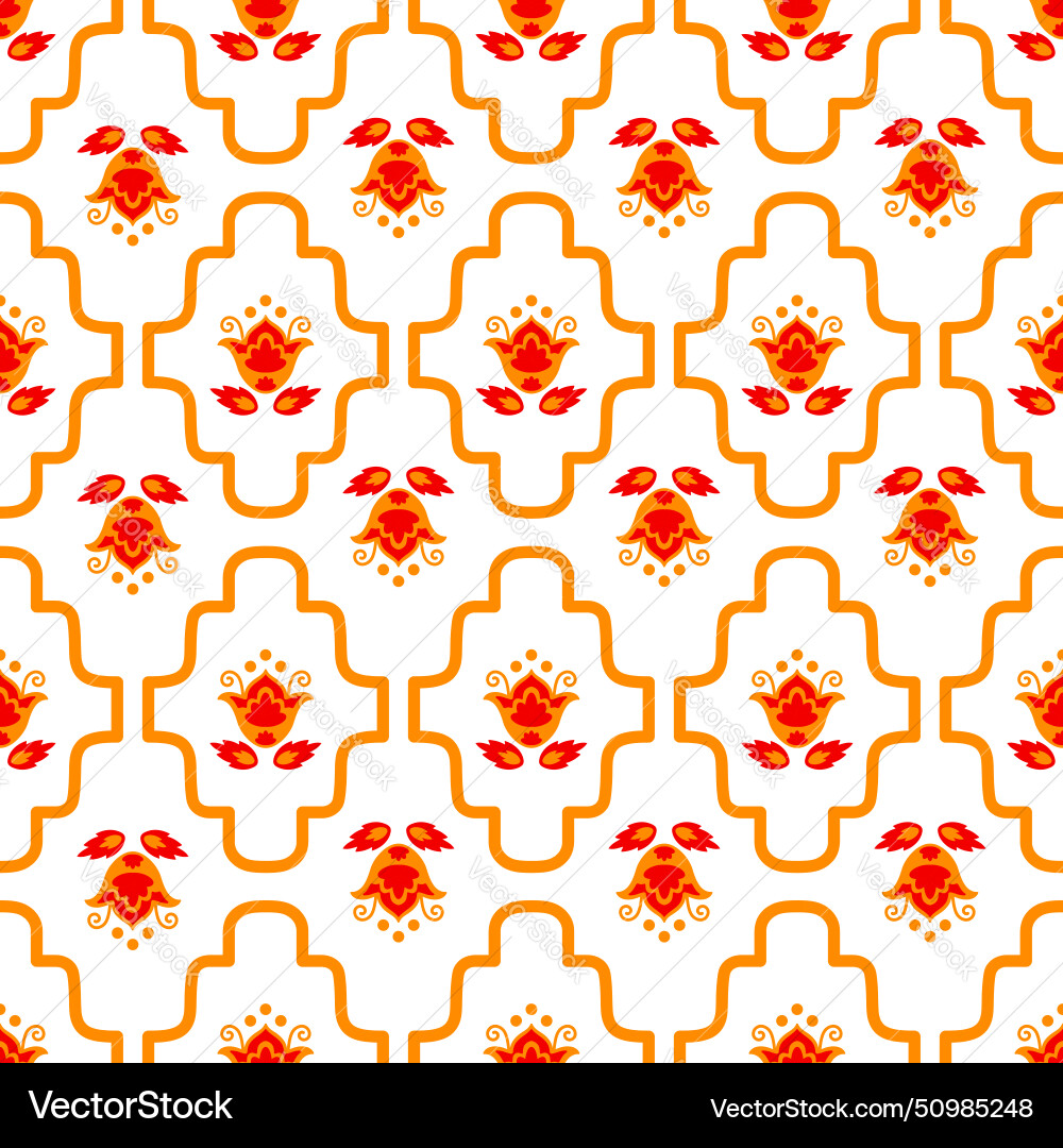 Decorative ornamental diaper seamless pattern Vector Image