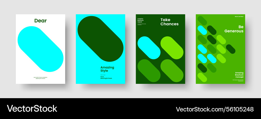 Geometric flyer design creative business Vector Image