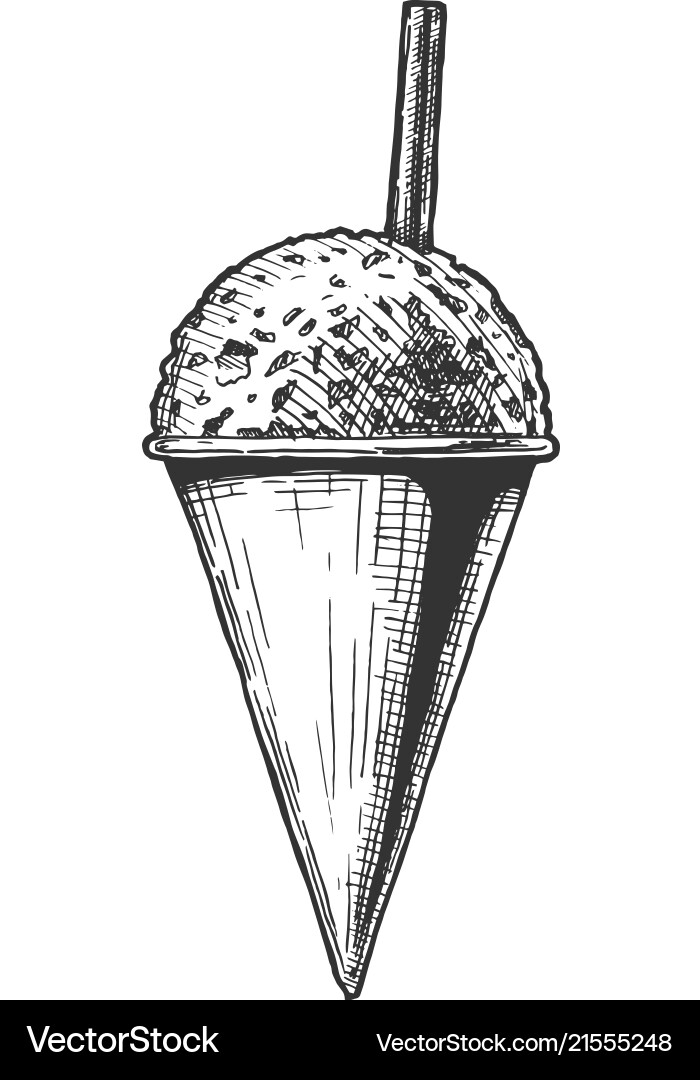 Snow cones Royalty Free Vector Image - VectorStock