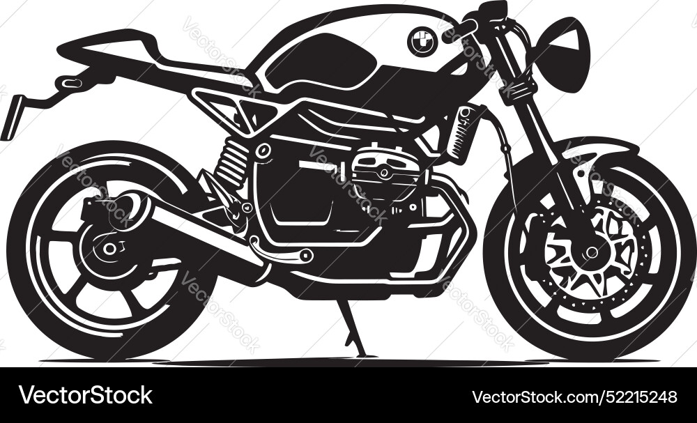 Speed emblem black cafe racer mark dynamic Vector Image